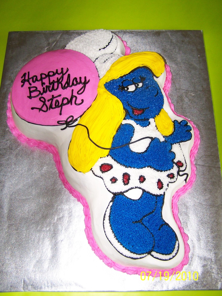 Smurfette Birthday Cake - CakeCentral.com