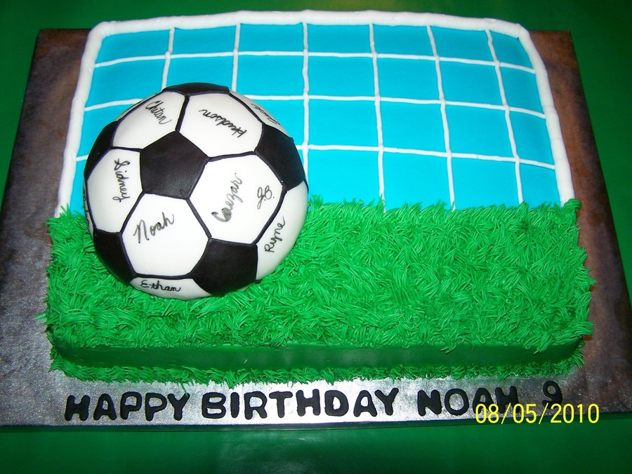 Soccer Ball Goal Cake - CakeCentral.com