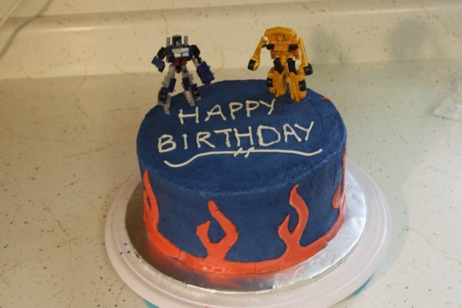 Transformer Birthday Cake - CakeCentral.com