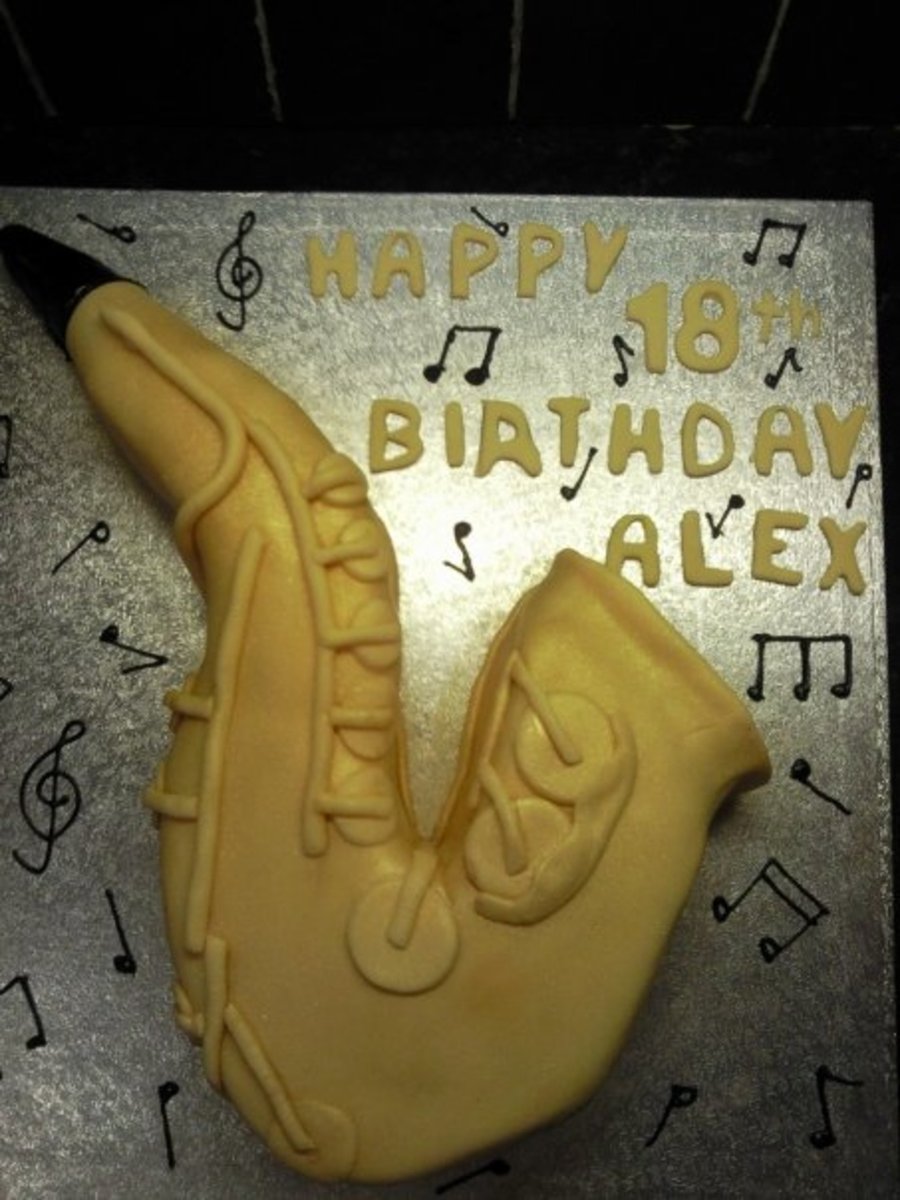 Saxophone Cake - CakeCentral.com
