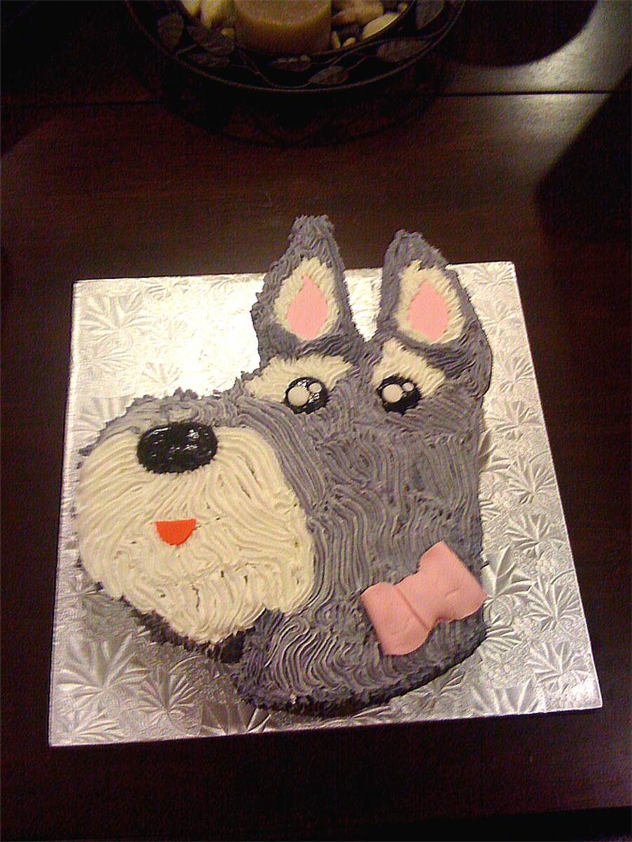 Schnauzer Birthday Cake - CakeCentral.com