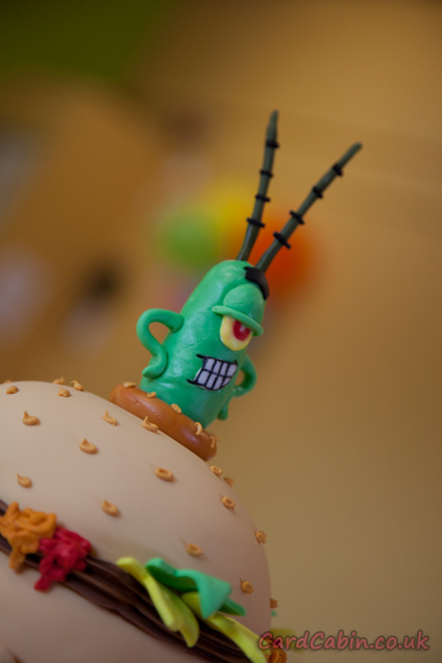 Spongebob Krabby Patty And Plankton - CakeCentral.com
