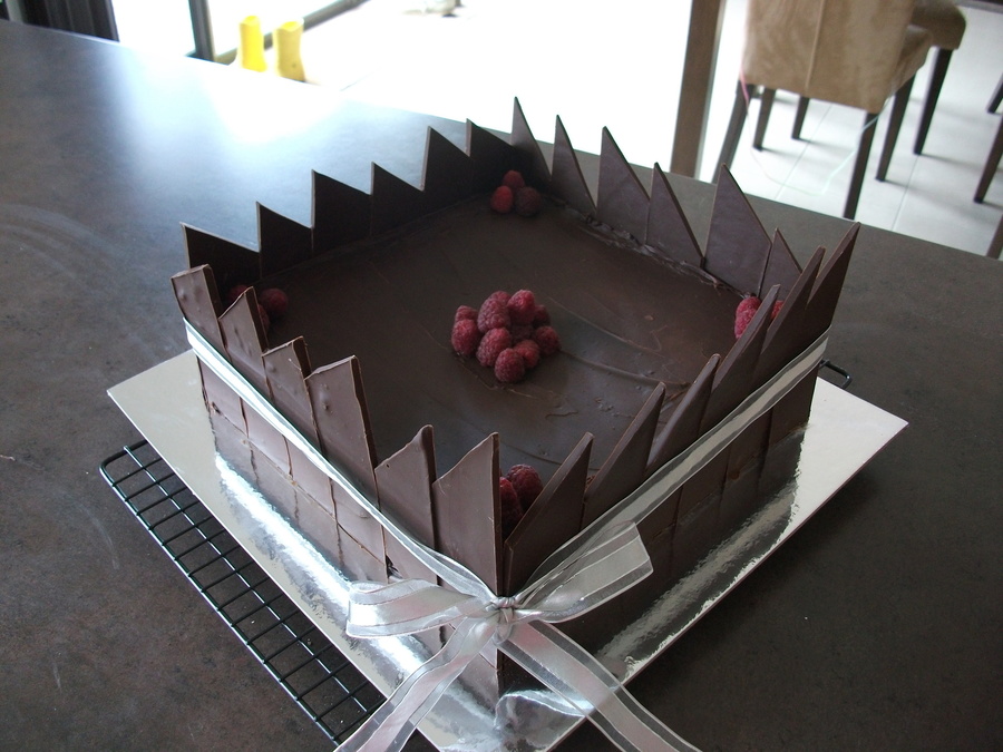 Chocolate Raspberry Mud Cake - CakeCentral.com