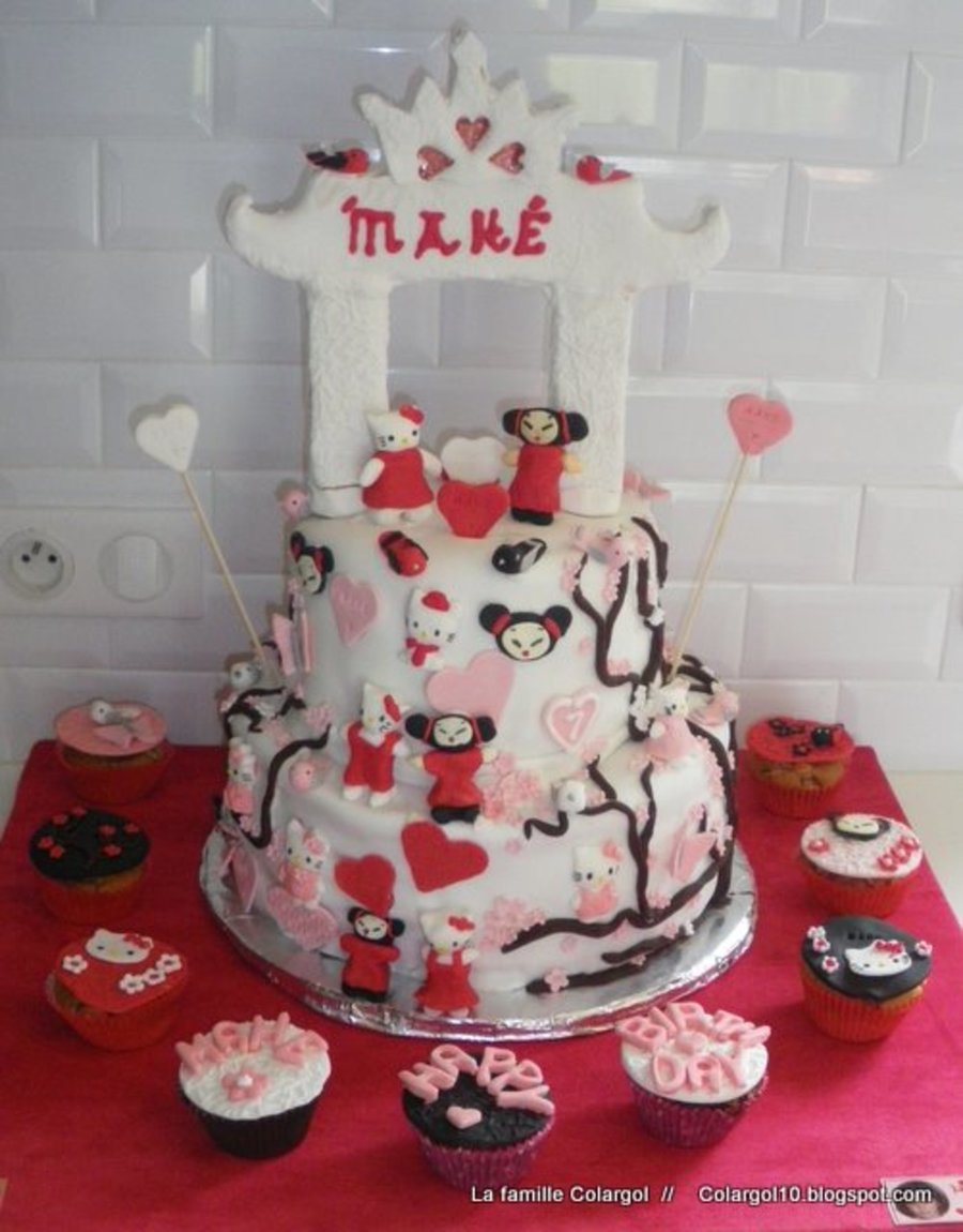 Hello Kitty End Pucca Cake - CakeCentral.com