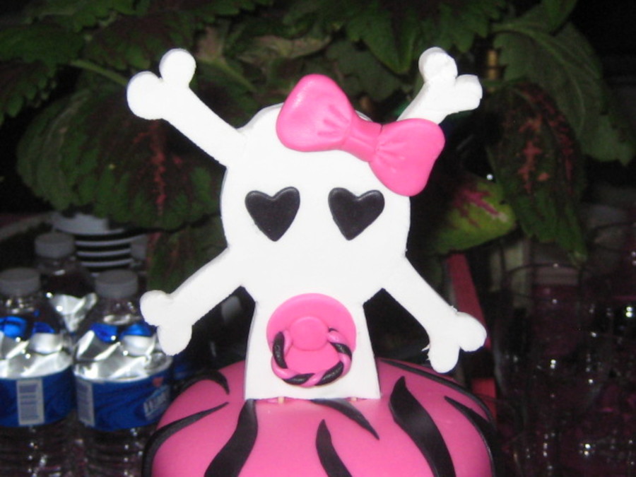 Skull And Bones Punk Baby Shower - CakeCentral.com