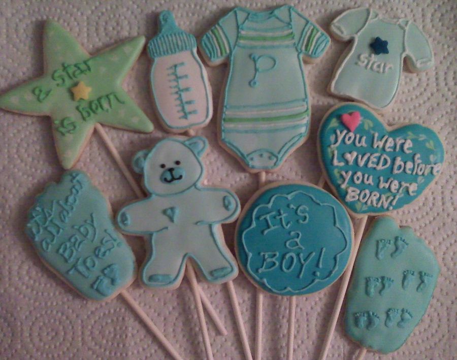 Baby Boy Cookies - CakeCentral.com
