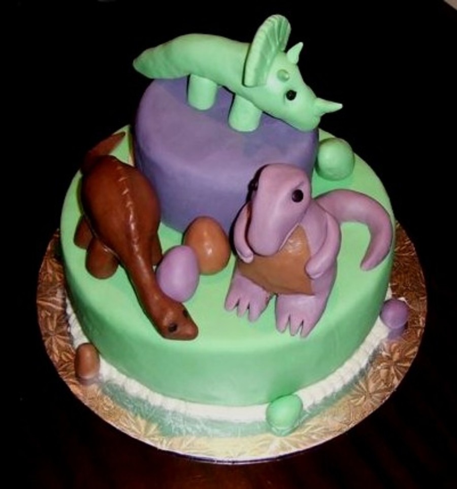 Dinosaur Cake (Beginner) - CakeCentral.com