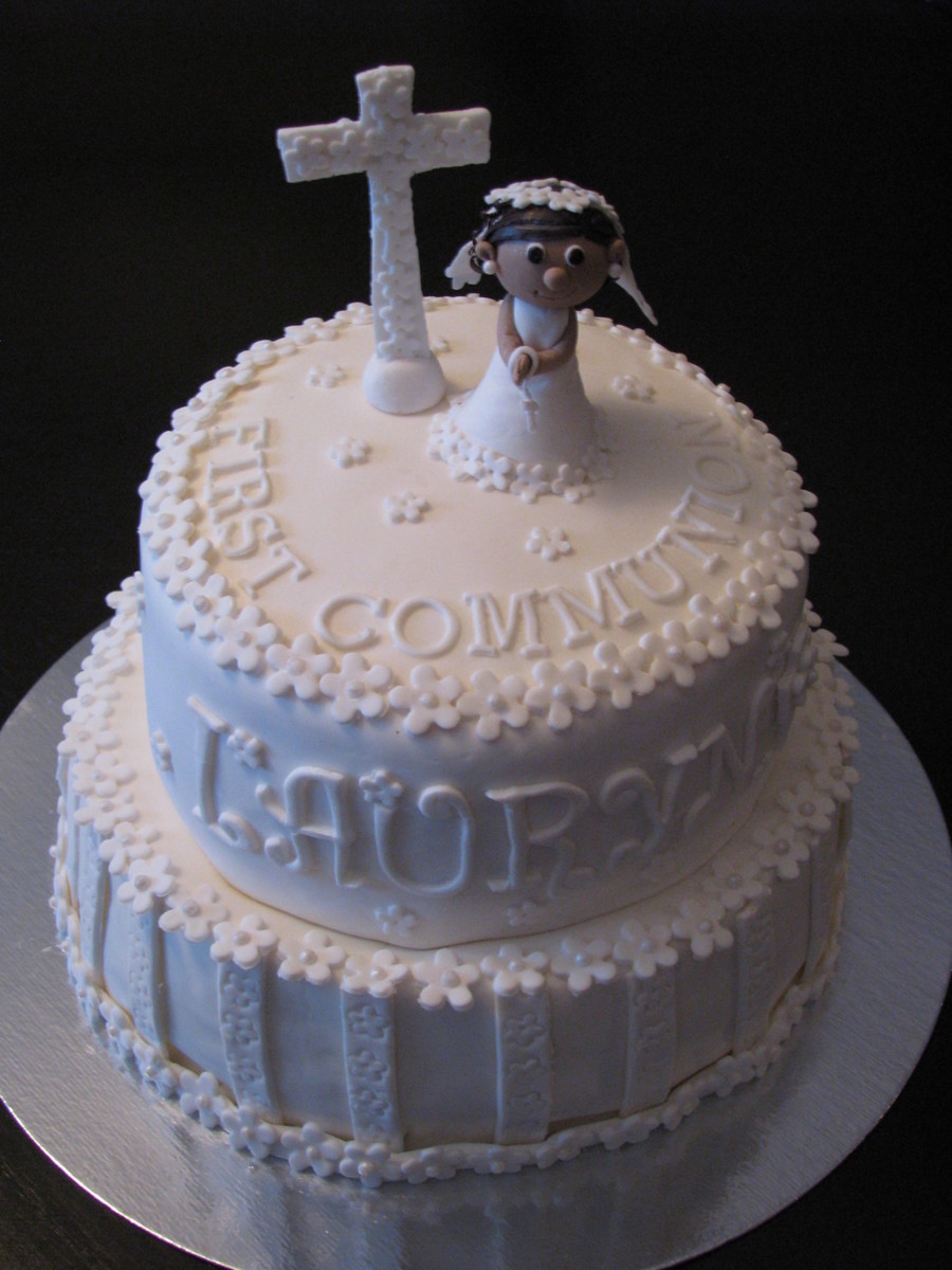 Little Girl's First Communion Cake - CakeCentral.com