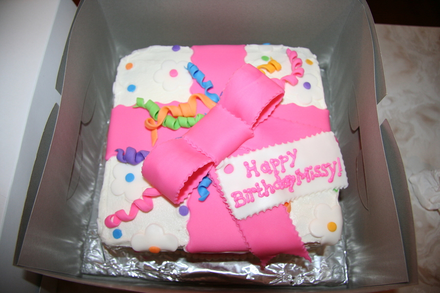 Package Birthday Cake - CakeCentral.com