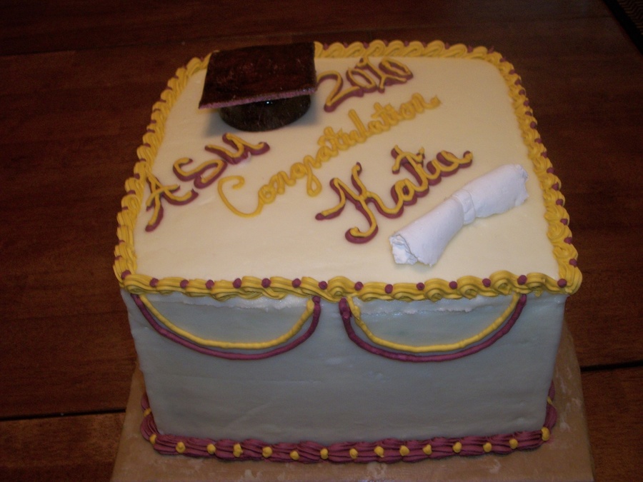 Asu Graduation Cake - CakeCentral.com