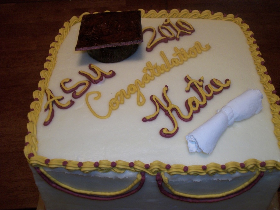 Asu Graduation Cake - CakeCentral.com