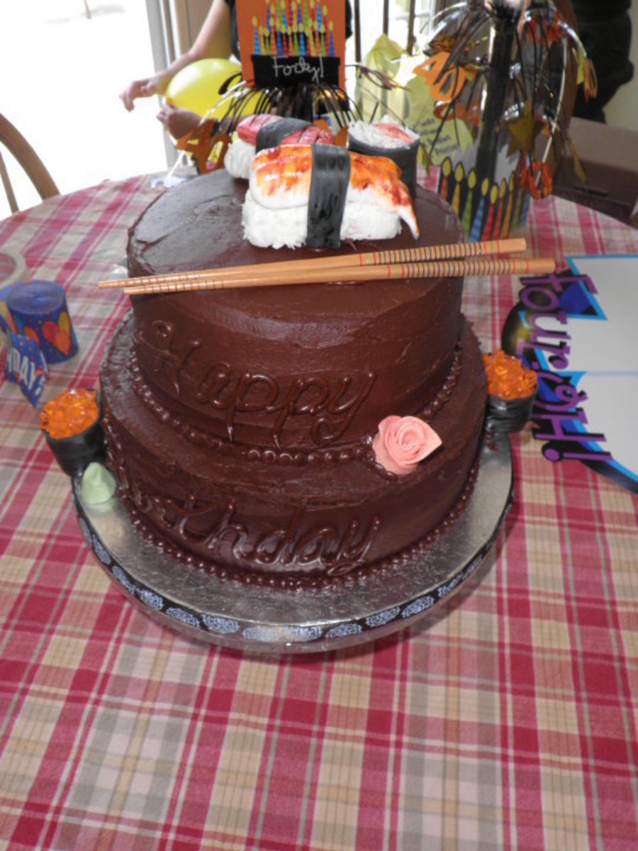 Sushi Birthday Cake - CakeCentral.com