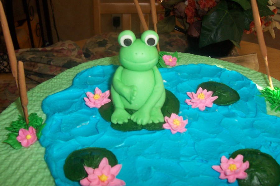 Baby's First Birthday Frog Cake - CakeCentral.com