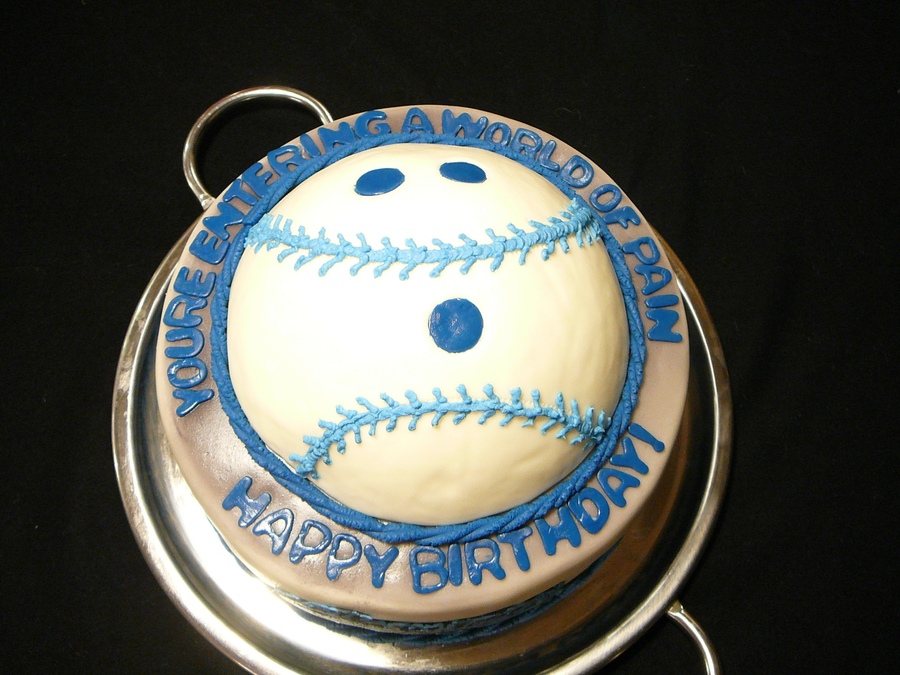 Softball Team Birthday Celebration Cake - CakeCentral.com