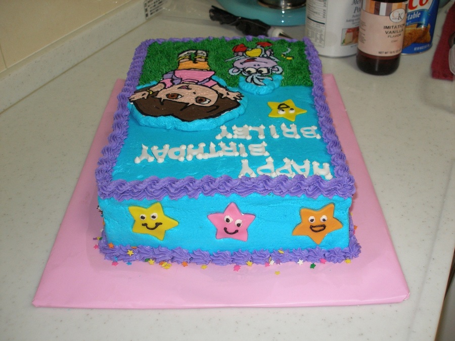 Dora Birthday Cake - CakeCentral.com
