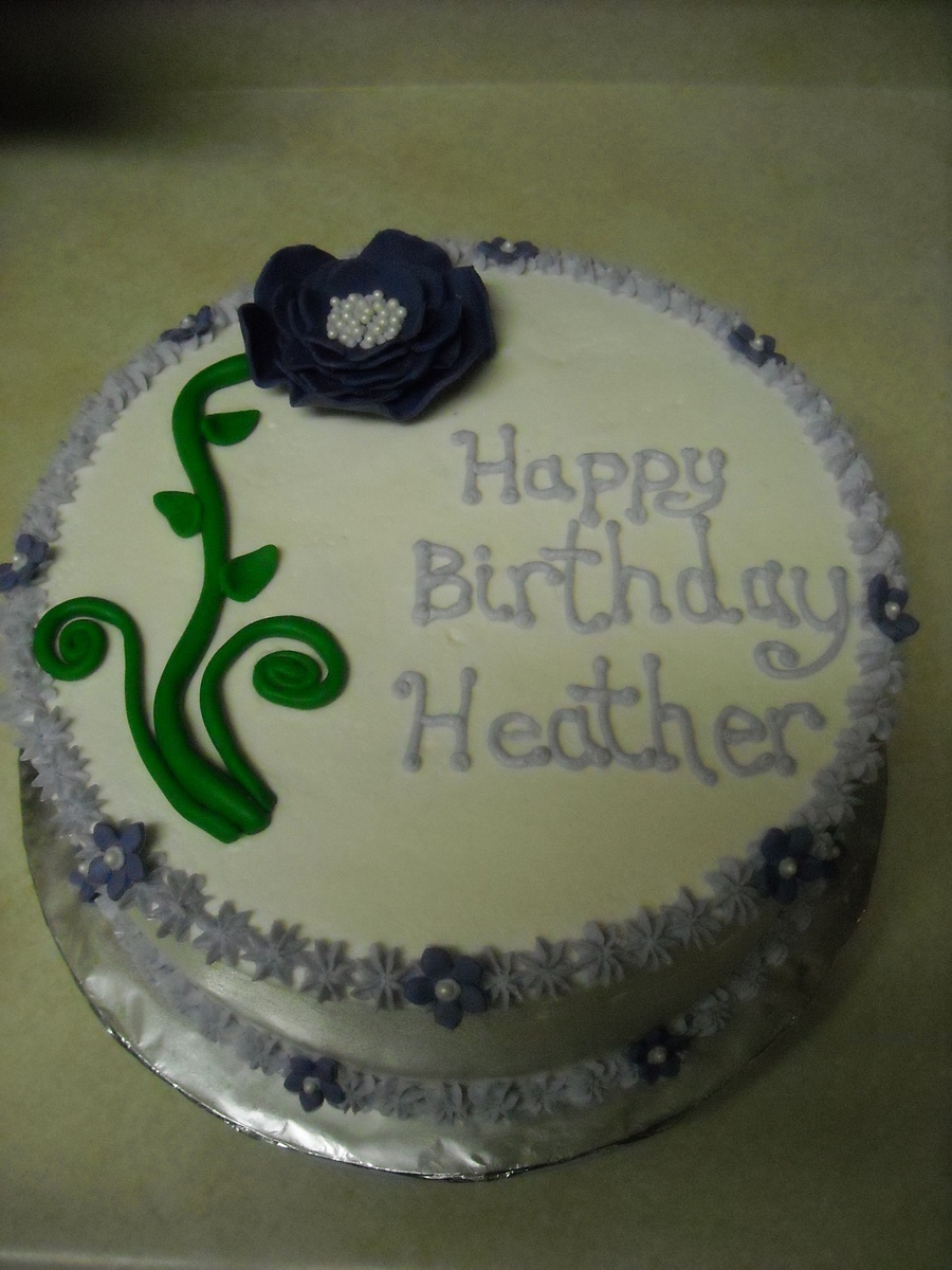Basic Flower Birthday Cake - CakeCentral.com