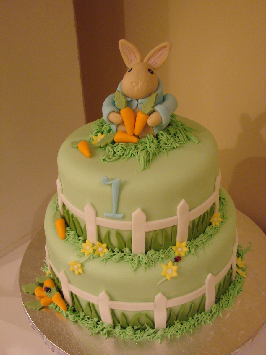 Peter Rabbit 1St Birthday Cake - CakeCentral.com