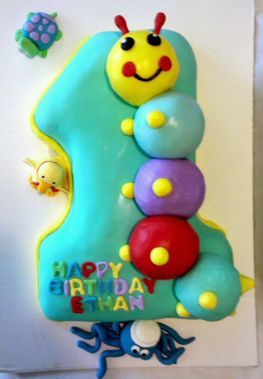 Baby Einstein First Birthday Cake - CakeCentral.com