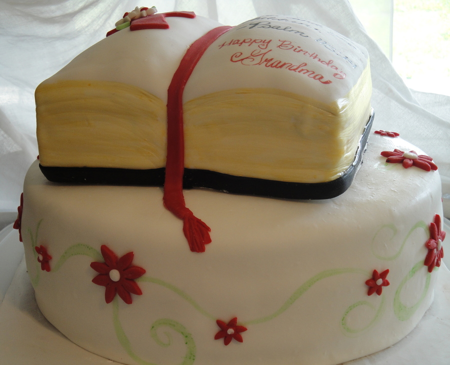 Bible Birthday Cake For A Pastor Of A Church - CakeCentral.com
