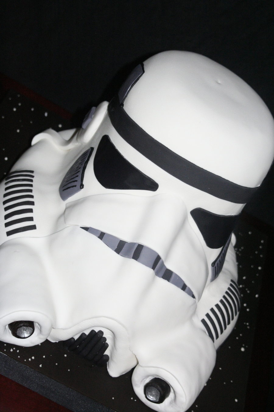 Stormtrooper Helmet Cake - CakeCentral.com