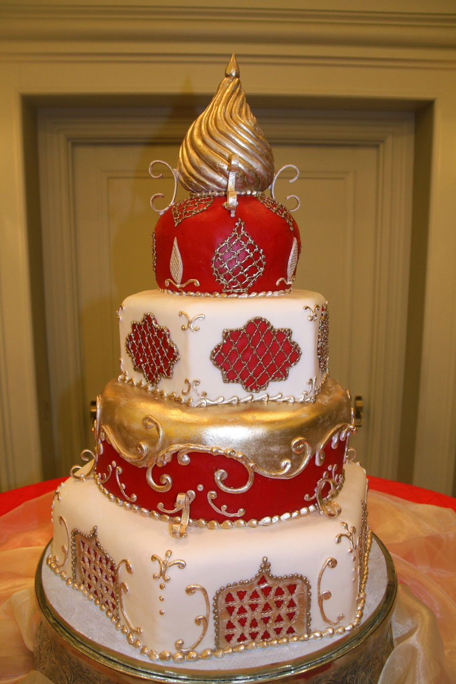 Gold Gilding Cake - CakeCentral.com