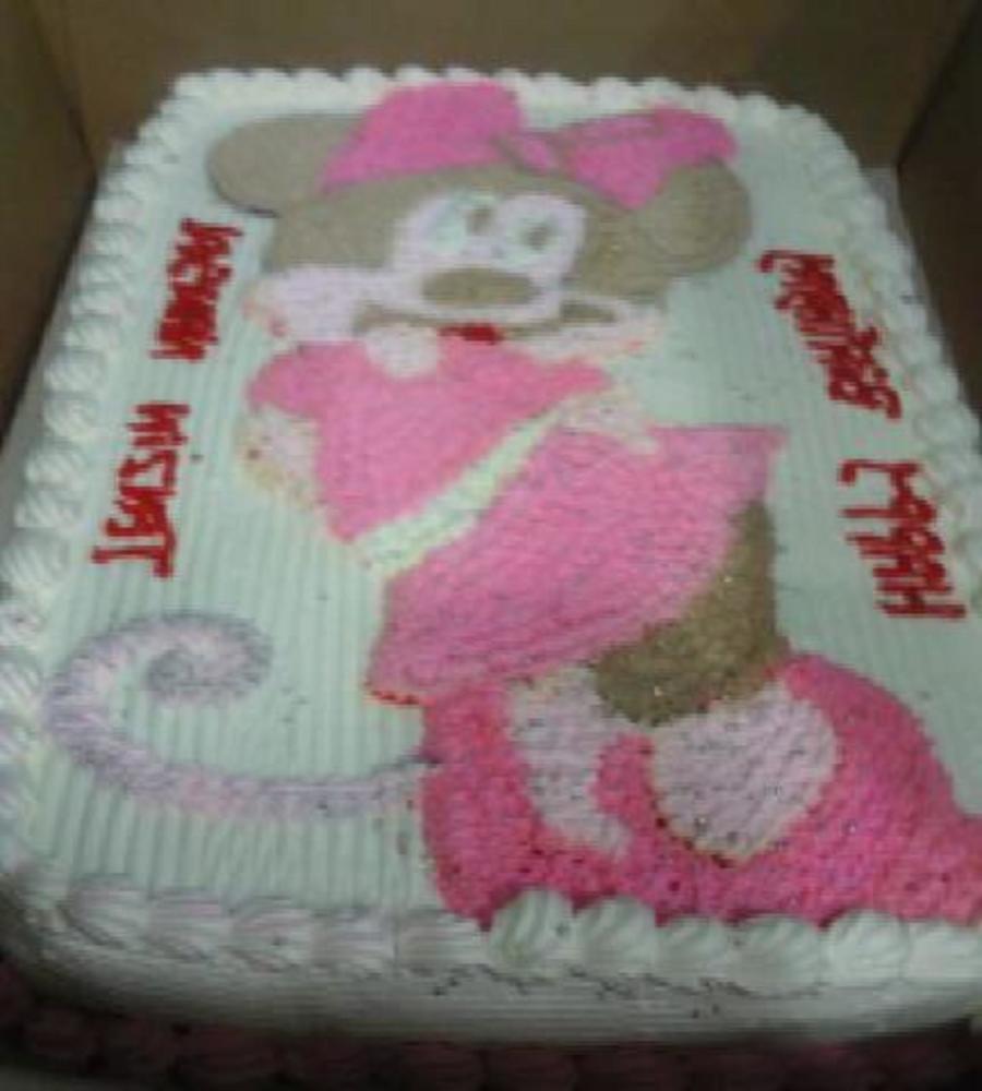 Minnie Mouse Cake Drawing - CakeCentral.com