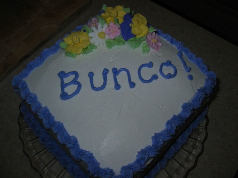 Bunco Cake - CakeCentral.com