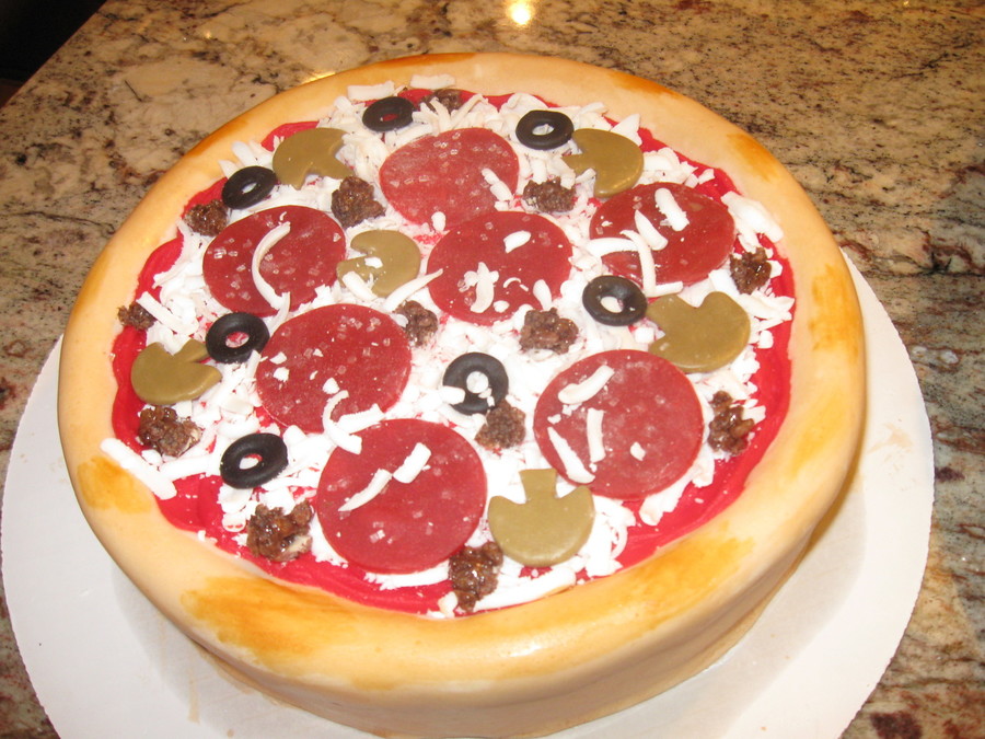 Pizza Cake - CakeCentral.com