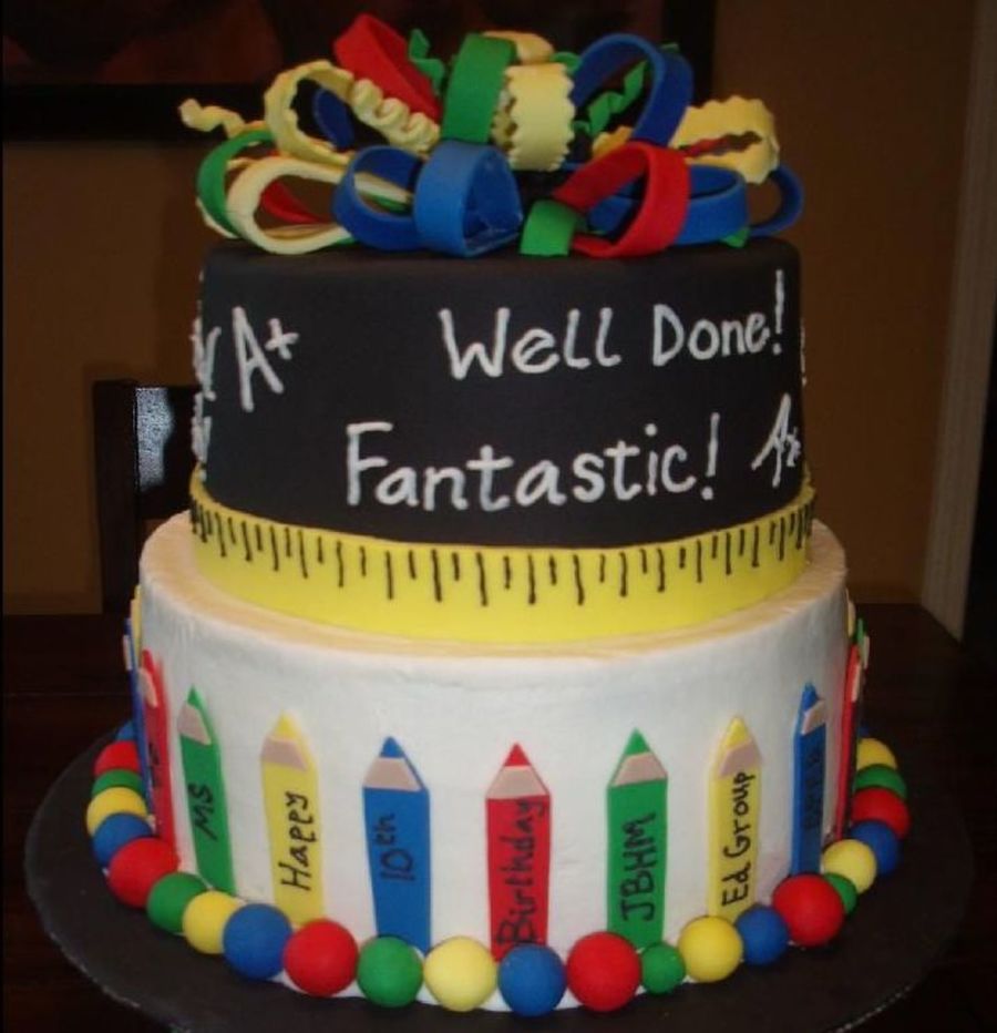 Back To School Cake - CakeCentral.com