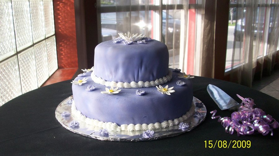 Lavender Theme Birthday Cake - CakeCentral.com