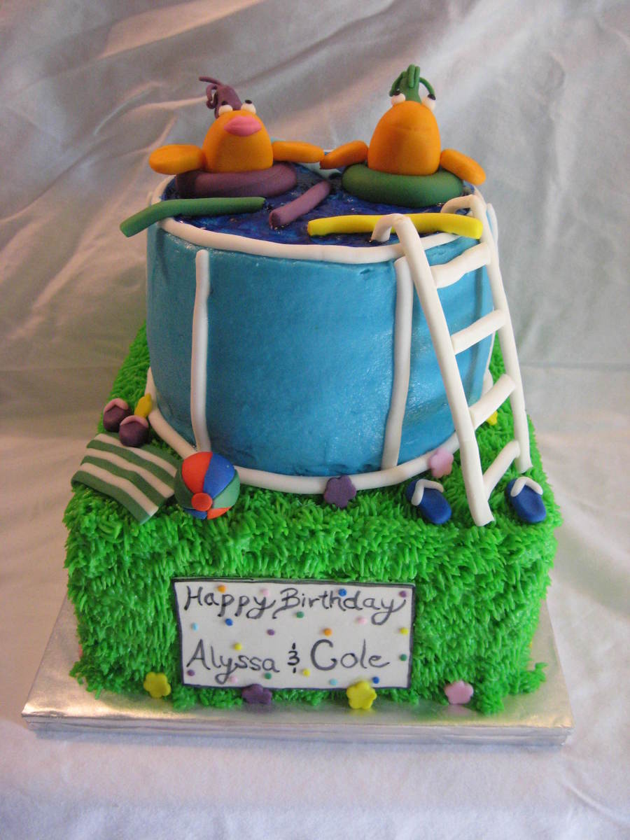 Pool Party Birthday Cake - CakeCentral.com
