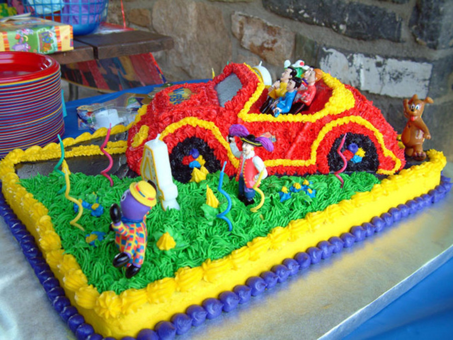 Wiggles Big Red Car Cake - CakeCentral.com