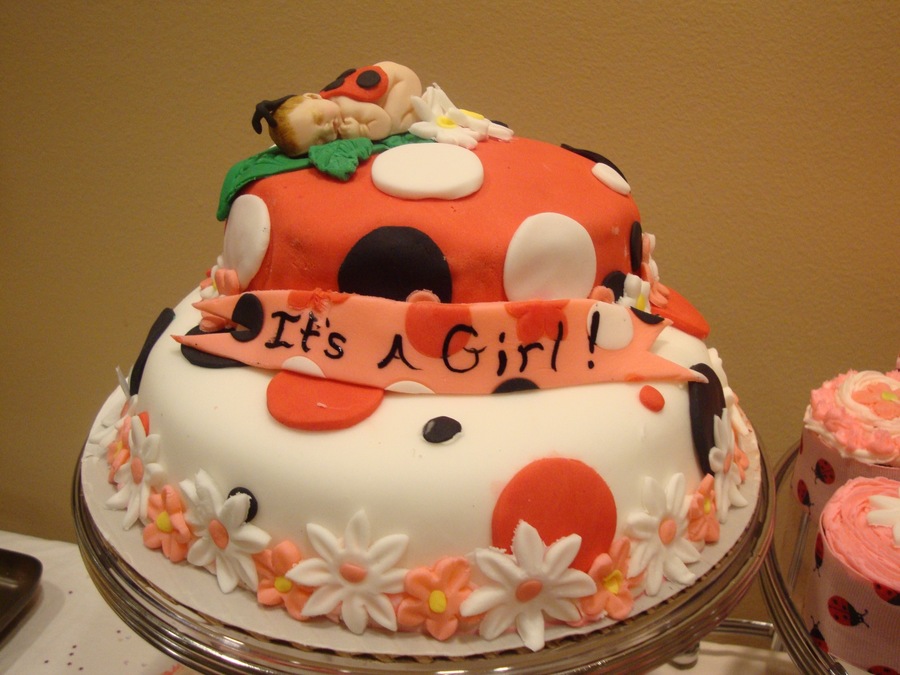 Lady Bug Baby Cake - CakeCentral.com
