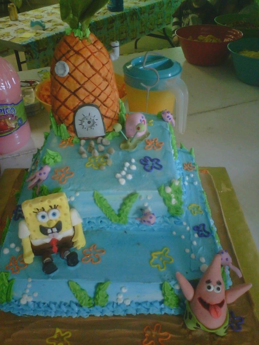 Spongebob, Pineapple, Patrick, Gary, Snail - CakeCentral.com