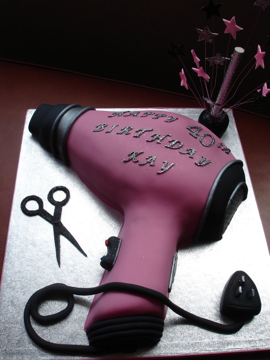 Hairdryer / Hairdressing Cake - CakeCentral.com