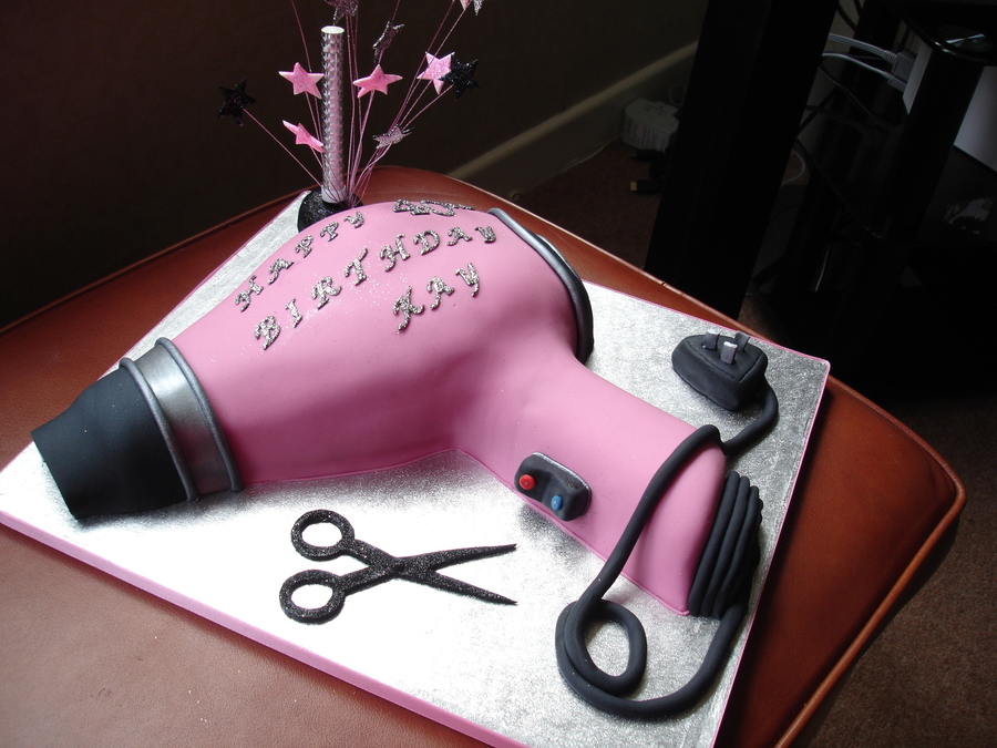Hairdryer / Hairdressing Cake - CakeCentral.com