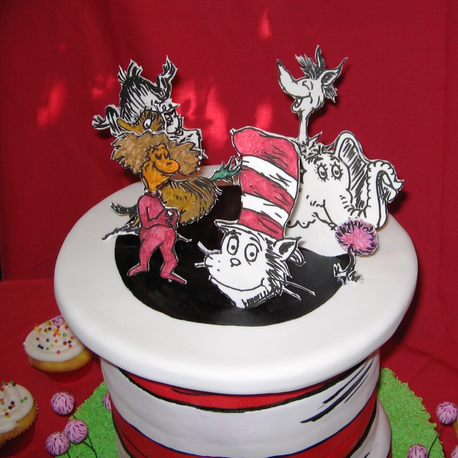 Seussical The Musical Cast Party Cake - CakeCentral.com