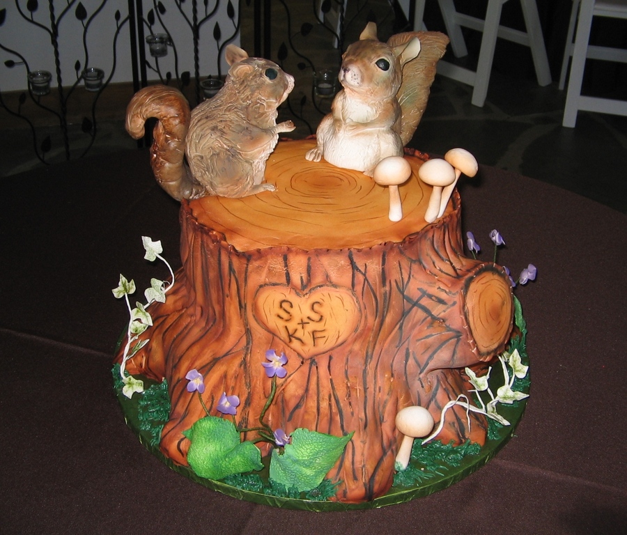 Tree Stump Groom's Cake - CakeCentral.com