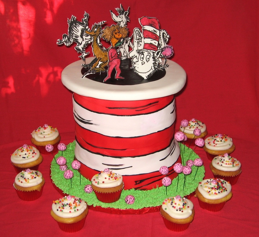 Seussical The Musical Cast Party Cake - CakeCentral.com