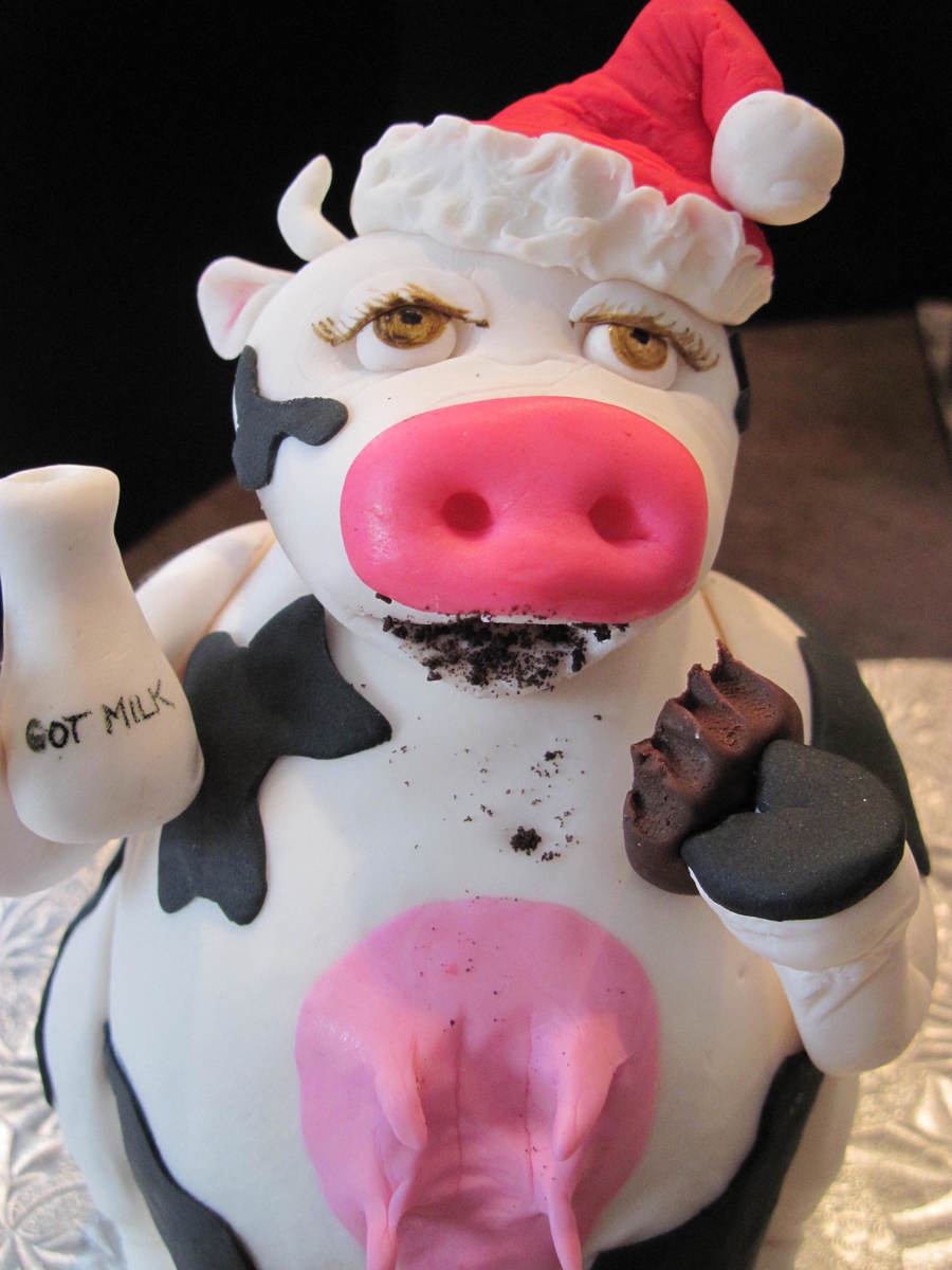 Milk And Cookies Angry Gingerbread Man Being Eaten By Cow With Milk ...