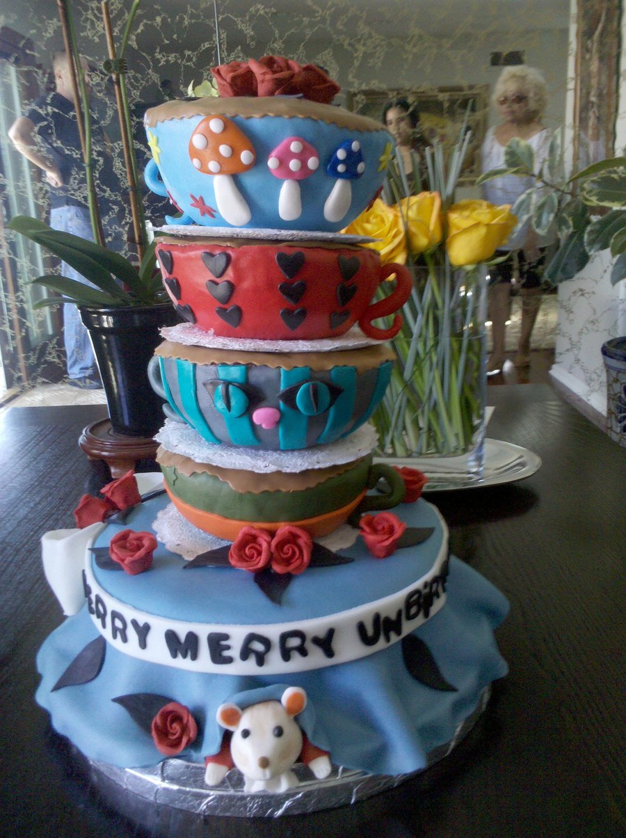 The Classic And New Alice Wonderland Bday Cake - CakeCentral.com