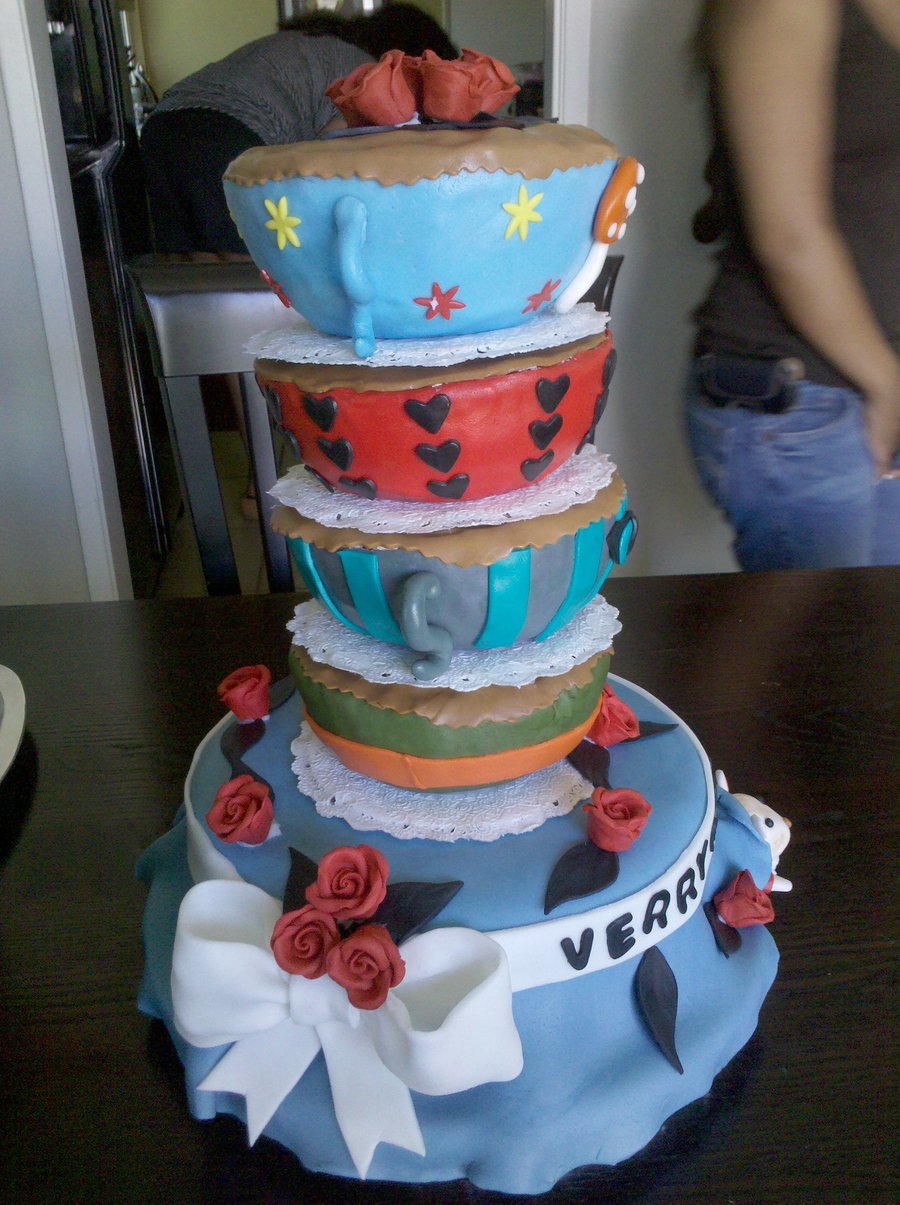 The Classic And New Alice Wonderland Bday Cake - CakeCentral.com