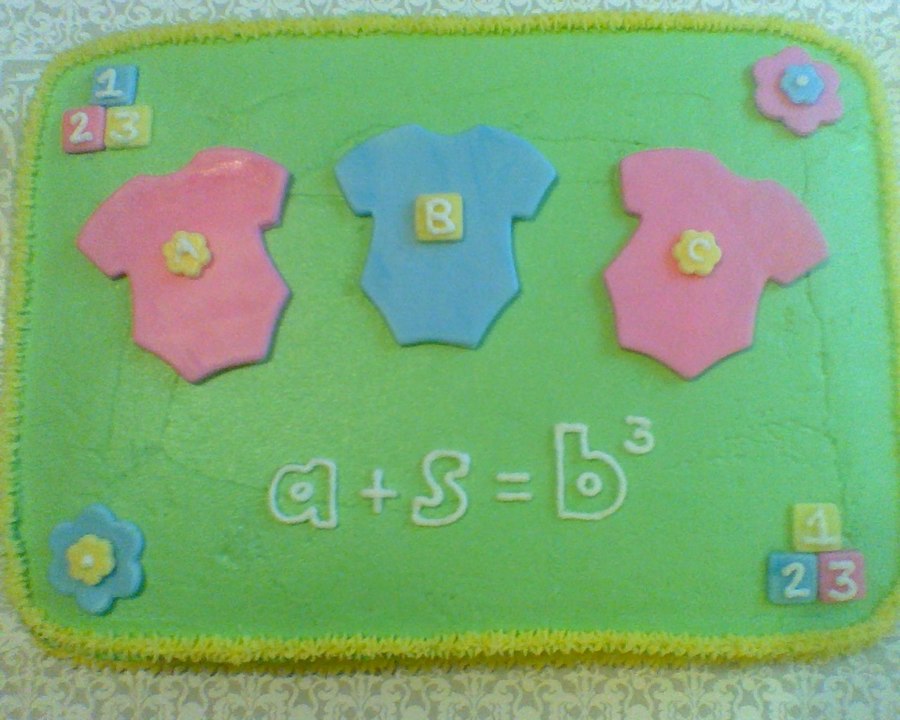 Triplets Cake - CakeCentral.com