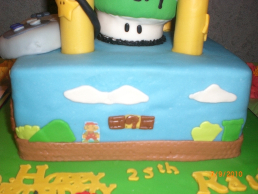 Super Nintendo Game System With Mario Brothers Cake - CakeCentral.com