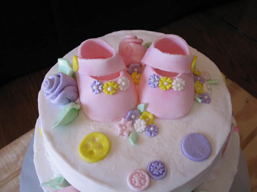 Baby Shower Cake Top View - CakeCentral.com