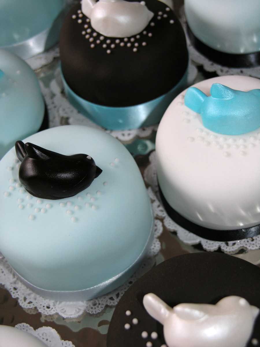 Blue Bird Mini Cakes - CakeCentral.com