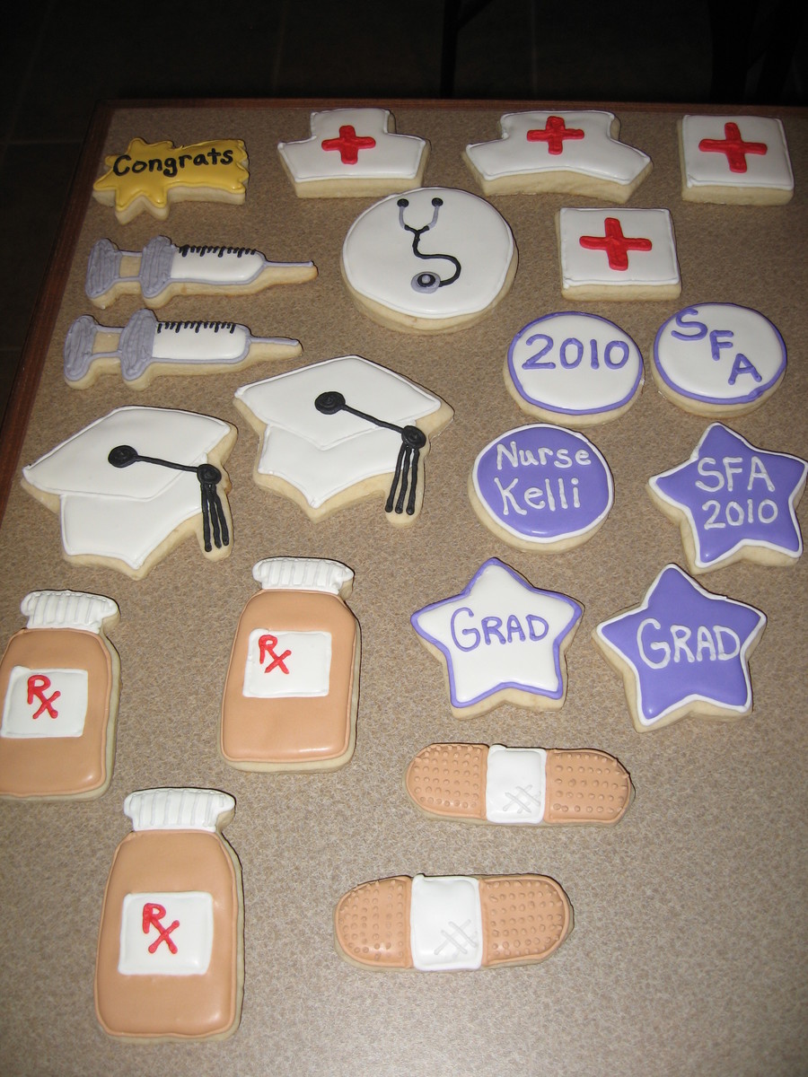 Nurse & Graduation Cookies - CakeCentral.com