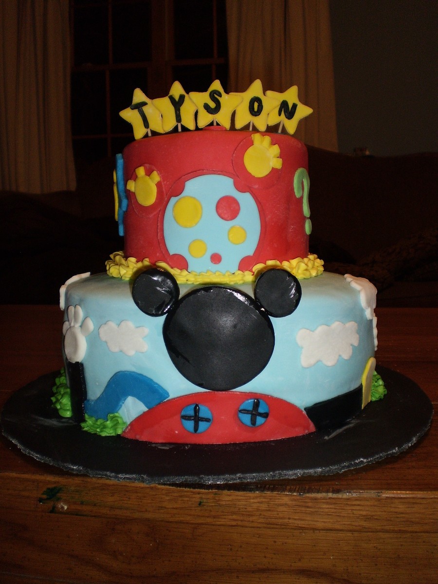 Tyson's Mickey Mouse Clubhouse Cake - CakeCentral.com