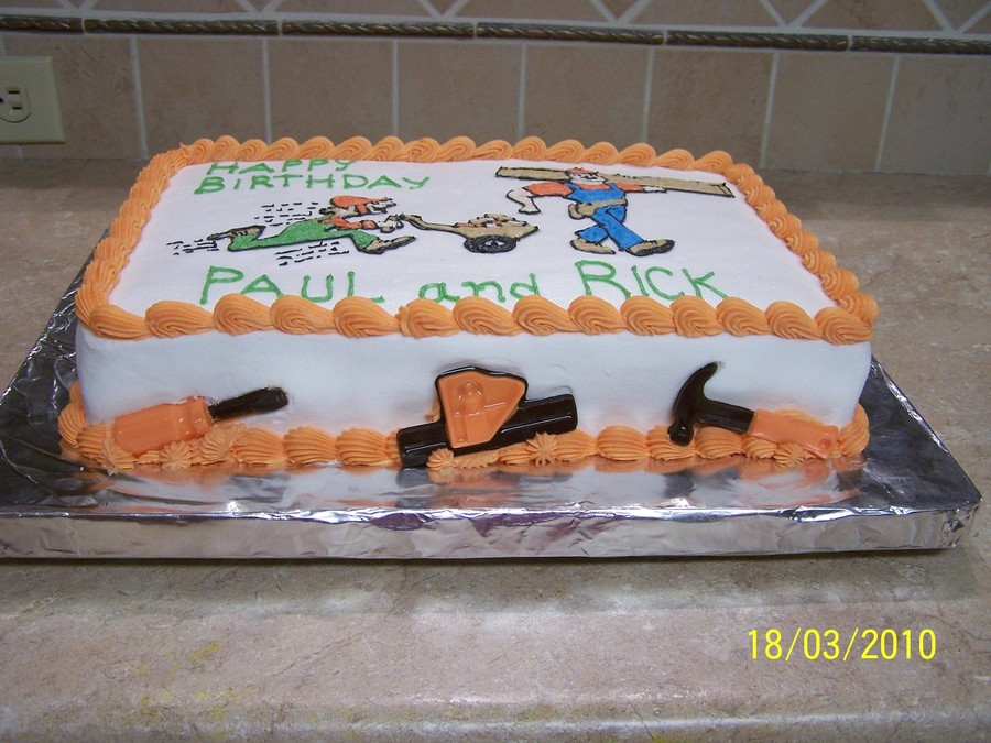 Birthday Cake For Construction Workers - CakeCentral.com