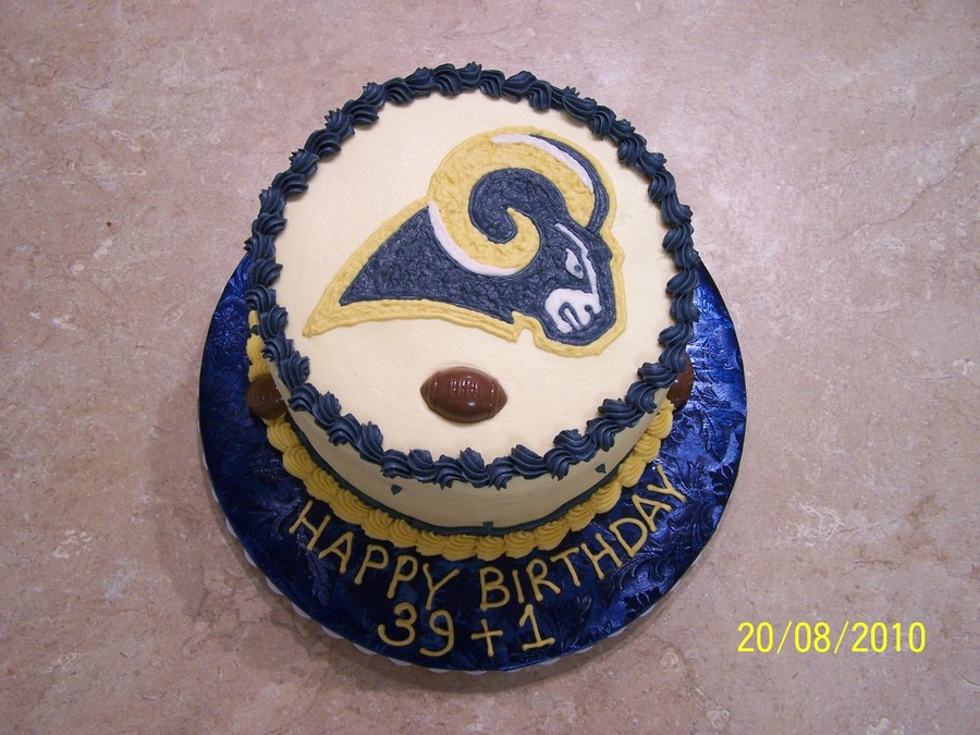 Rams Birthday Cake - CakeCentral.com